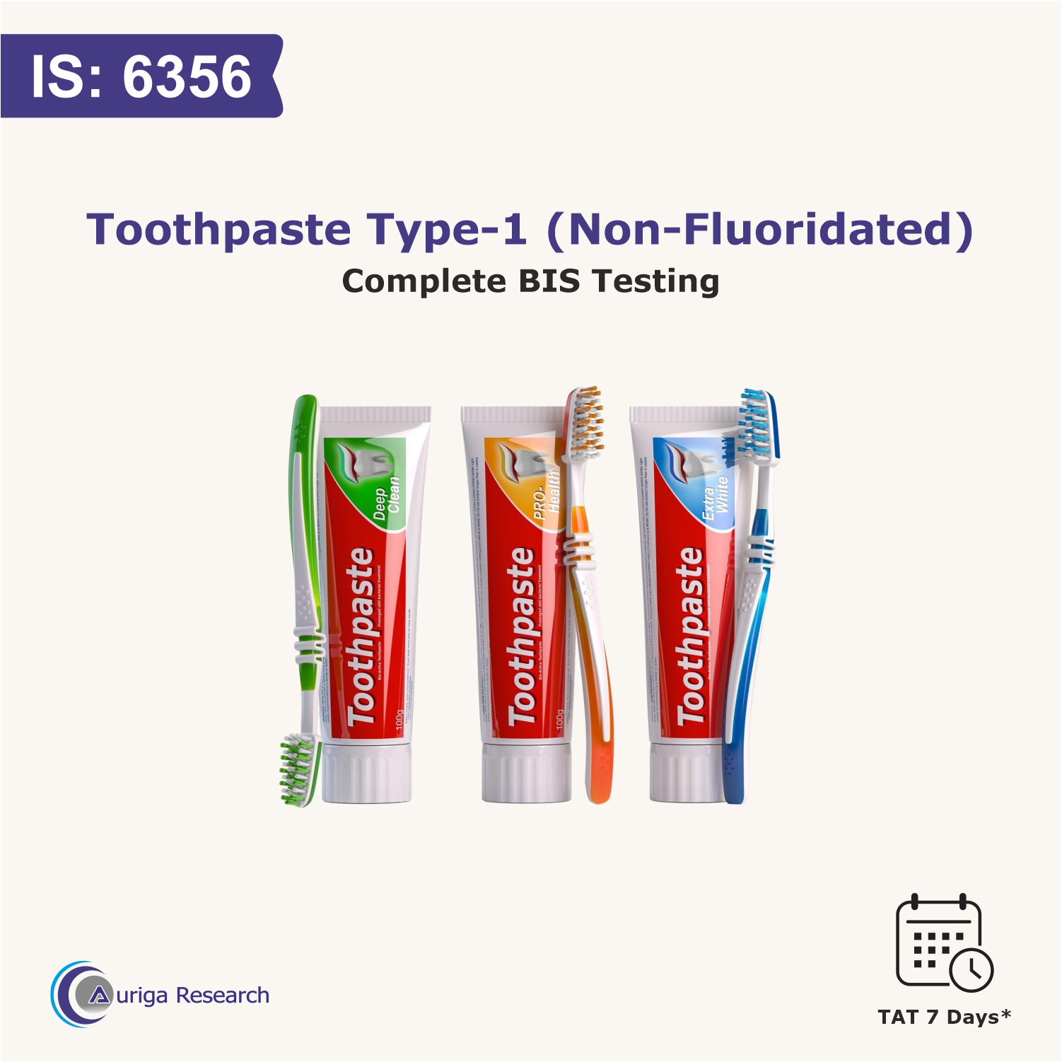 TOOTHPASTE TYPE-1 (Non-Fluoridated) IS 6356:2021 - Auriga Research Store