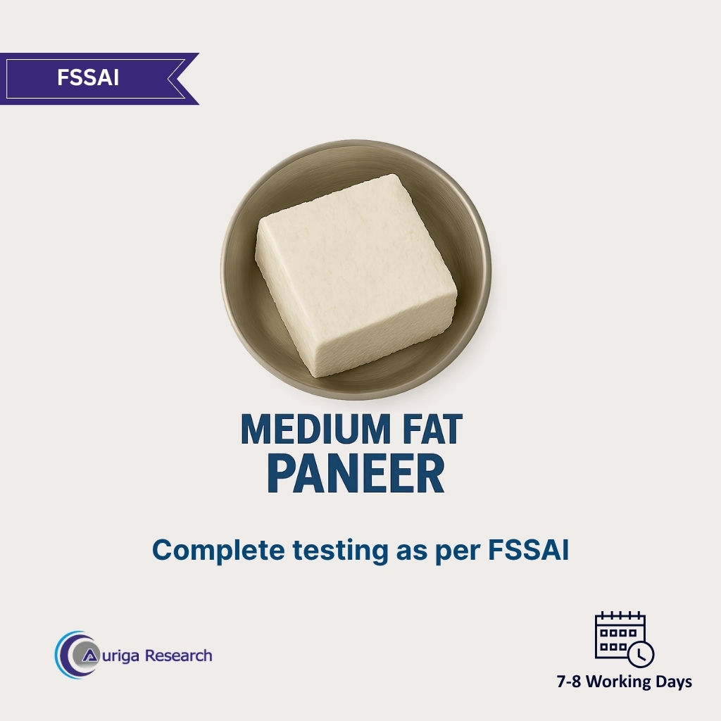 Medium fat Paneer Testing - Auriga Research Store