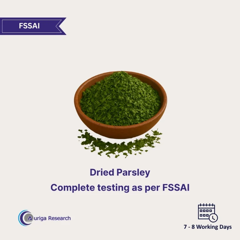 Dried Parsley Testing - Auriga Research Store