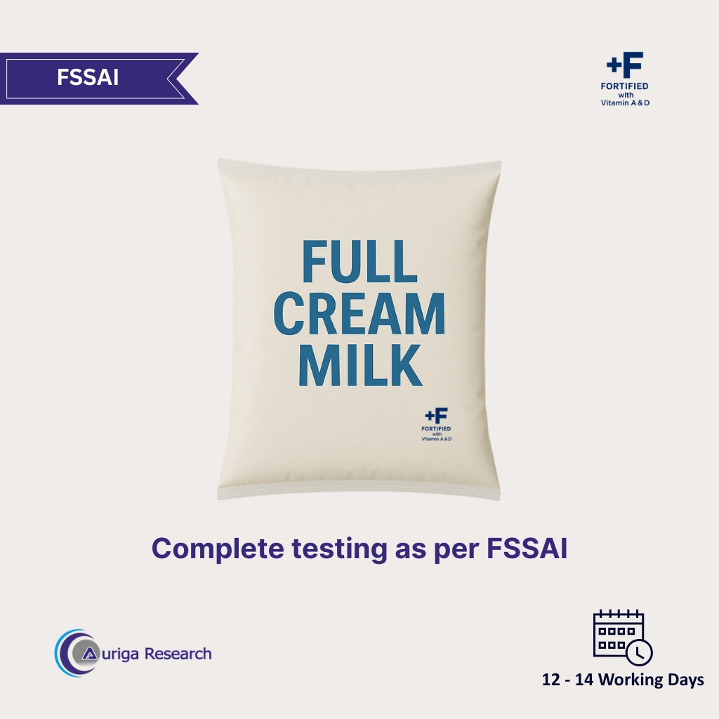 Full Cream Milk Fortified Testing - Auriga Research Store
