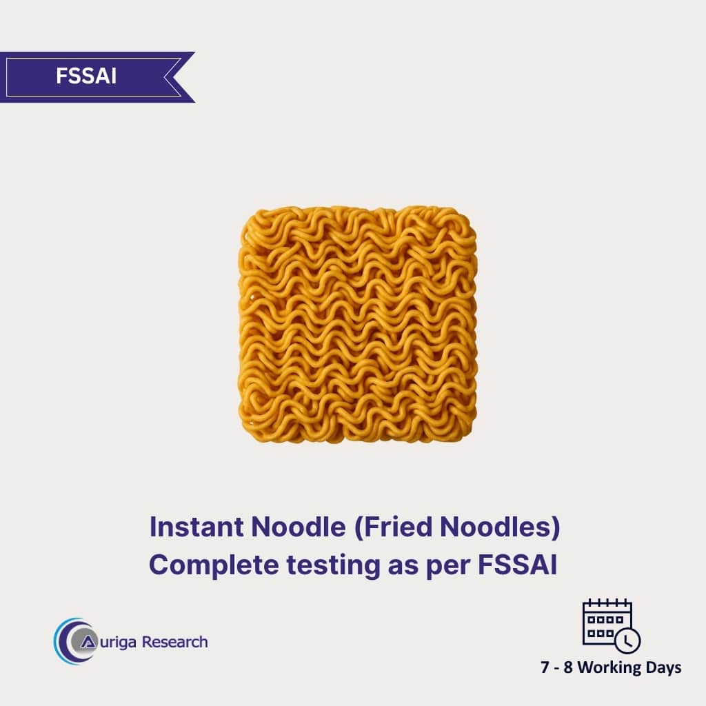 Instant noodle (Fried noodles) Testing - Auriga Research Store