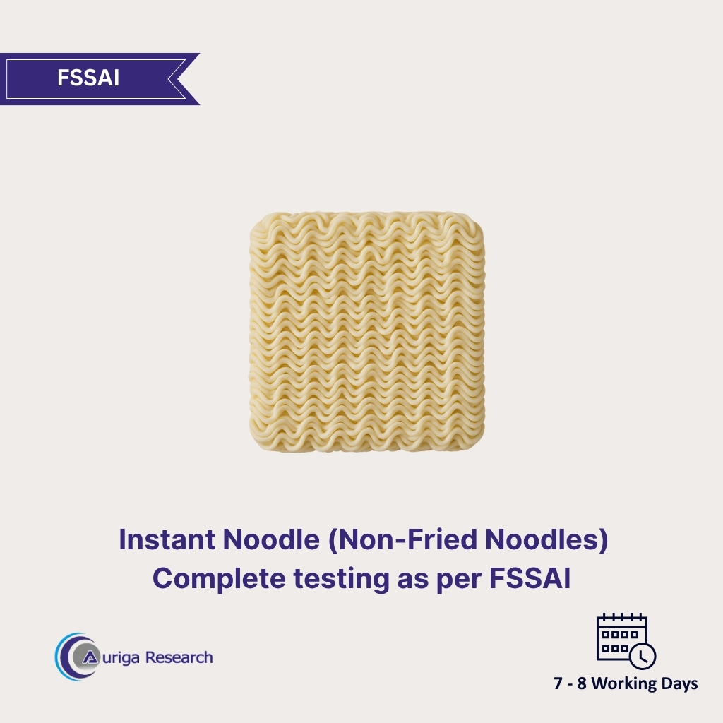Instant noodle (Non-Fried noodles) Testing - Auriga Research Store