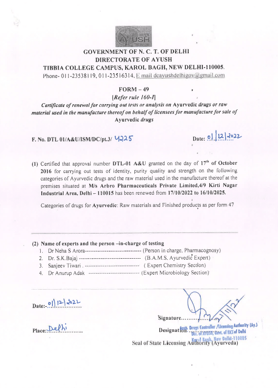 Auriga Research | Ayush Accredited Testing Lab in India